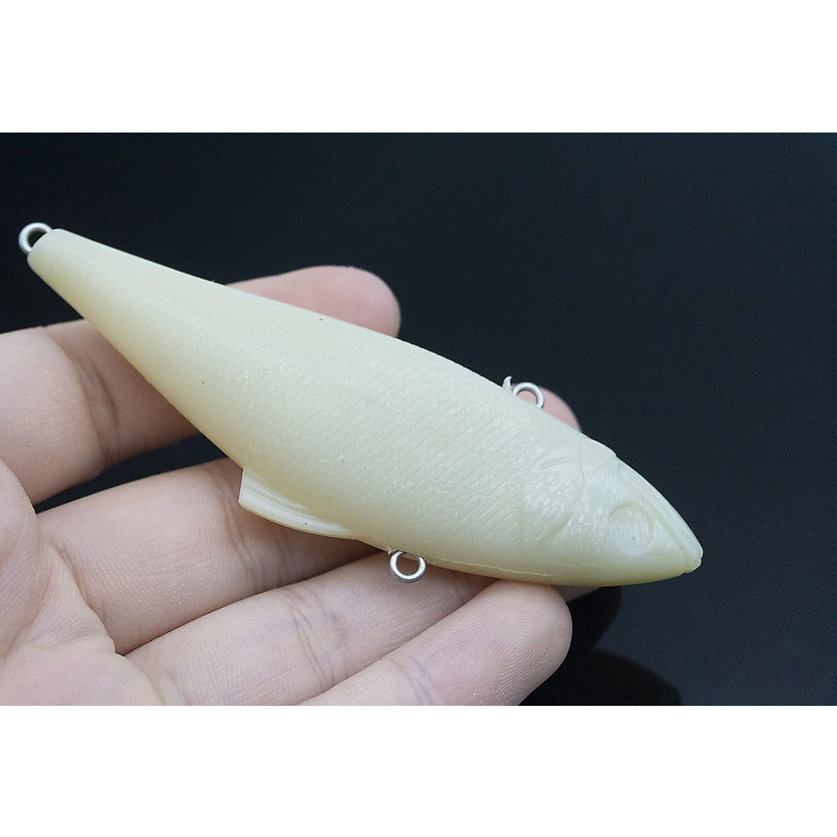 10pcs Unpainted VIB Bait lipless Blanks Fishing 85mm 12.37g Crankbait Simulation Blank Body Clear Hard Plastic Trout Salmon Swimming Sea Bait Topwater Freshwater Plastic Minnow Lure 142 Free Eye