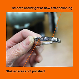 Amacupid Cotton Buffing Wheel 6 inch, for Bench Grinder/Bench Buffer. Polishing Jewelry, Glass, Tools, etc. 1/2" Arbor Hole. White Yellow 2 Pieces