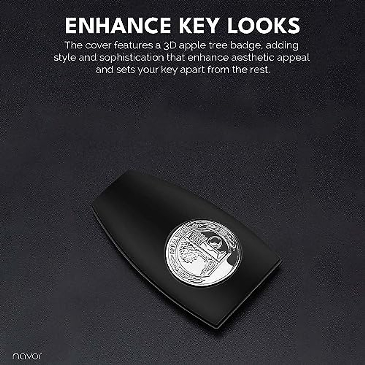 Metal 3D Apple Tree Badge Fits A, B, C, E, S, G, SLK, GLK,CLA,CLS A/G Key Cover A0008900023, for Benz AMG Key Cover W204 W205 W207 W218 W212 W221 W222