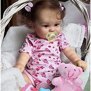 BABESIDE Lifelike Reborn Baby Dolls- 20-Inch Soft Body Realistic-Newborn Baby Dolls Girl Poseable Real Life Toddler Dolls with Toy Accessories Gift Set for Kids Ages 3 and Up