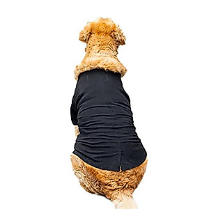 Ruse- Dog Suit Easy Breezy Pet Tuxedo/Dog Wedding Dress for All Breeds.(Black) XL