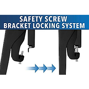 Mount-It! Large Tilting TV Wall Mount Bracket | 42 43 50 55 58 65 70 75 80 Inch | 220 Pound Capacity | VESA Compatible | Low Profile | Flat Screens