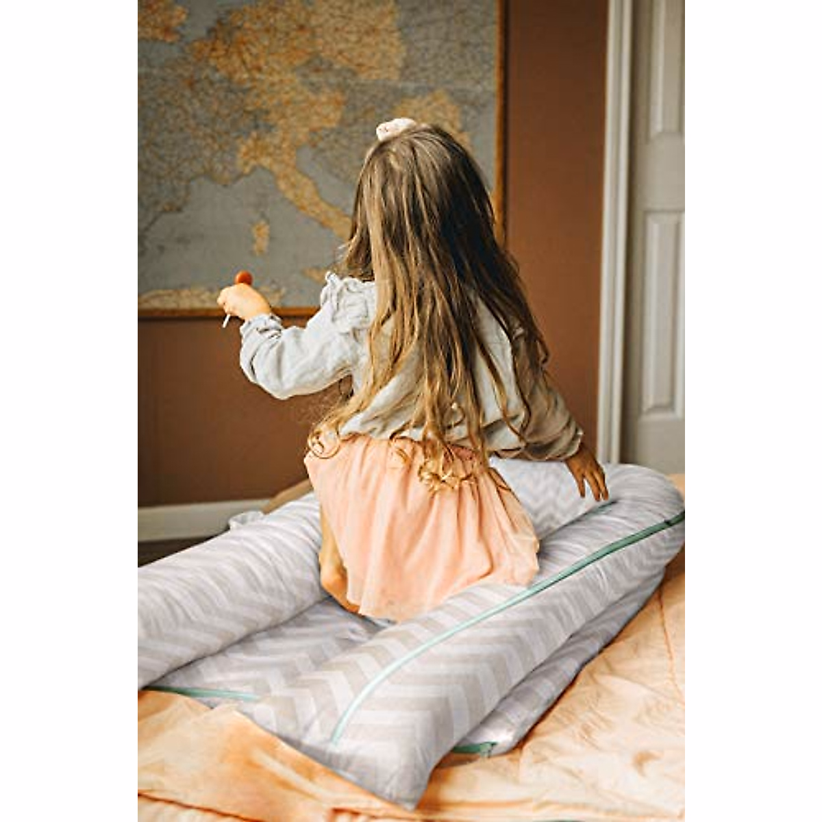 Cover ONLY (Silver Lining) for DockATot Grand Dock - Dock Sold Separately - Compatible with All DockATot Grand Docks