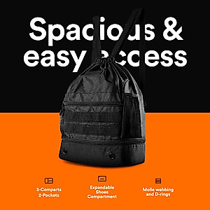 Fitdom Gym Backpack, Drawstring Backpack, Workout Bag, Draw String Back Bag, Gym Bags For Men, Workout Backpack, Gym Bag Backpack, Sackpack, Gym Backpack With Shoe Compartment, Cinch Bags Drawstring