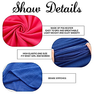 15 Pcs Turban Head Wrap for Women Extra Long African Headwraps for Black Women Stretch Head Scarf Soft Hair Scarf, 15 Colors