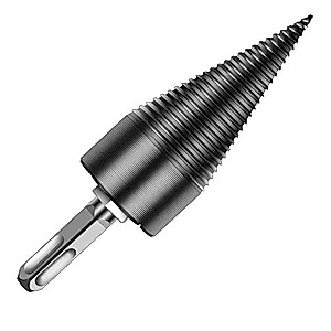Firewood Log Splitter Drill Bit, Wood Splitter Drill Bits, Heavy Duty Drill Screw Cone Driver for Hand Drill Stick (Square Shank)