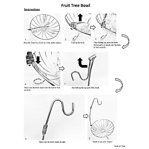 BaHoki Essentials Fruit Tree Bowl with Foldable Banana Hanger, Wire Storage Basket (Copper/Rose Gold)