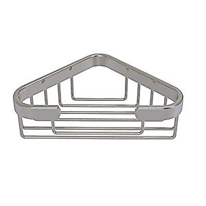 Allied Brass BSK-10ST Corner Soap Shower Basket, Satin Nickel