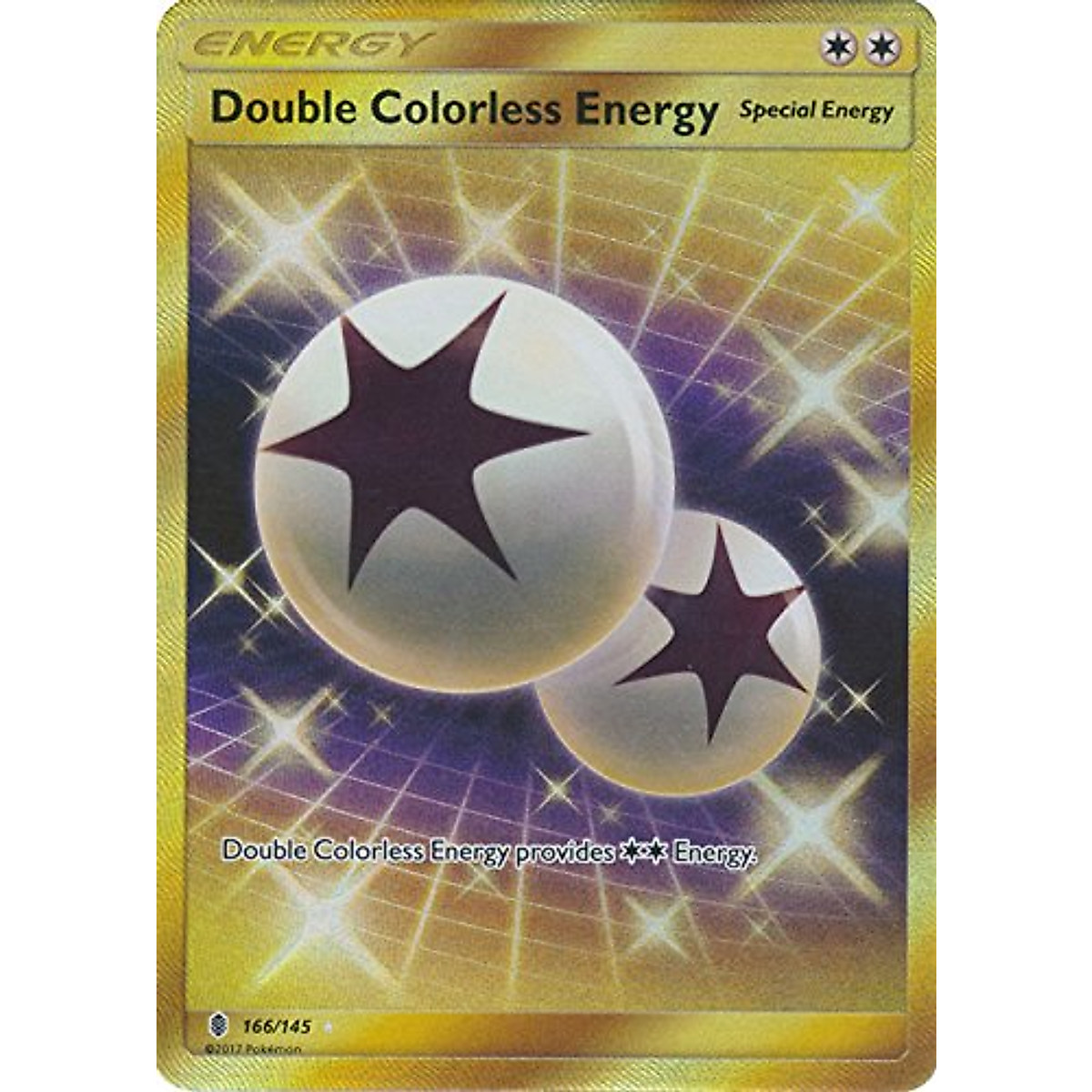 Pokemon Double Colorless Energy - 166/145 - Secret Rare - Sun & Moon: Guardians Rising