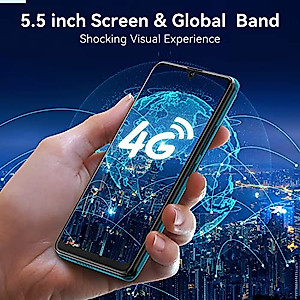 CUBOT Note 8 Smartphone Without Contract, 4G Android 11 Mobile Phone, 5.5 Inch HD Display, 13MP + 5MP Camera, 3100mAh Battery, 2GB/16GB, 128GB Expandable, Dual SIM
