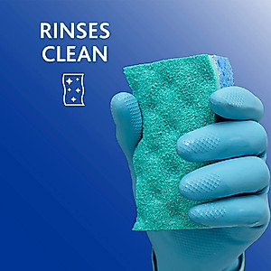 O-Cedar Scrunge Multi-Use (Pack of 6) Non-Scratch, Odor-Resistant All-Purpose Scrubbing Sponge Safely Cleans All Hard Surfaces in Kitchen and Bathroom, 6 Count (Pack of 1), Blue