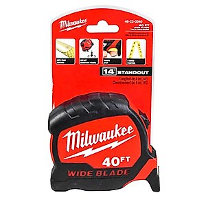 Milwaukee 48-22-0240 40 ft. x 1.3 in. Wide Blade Tape Measure (Single Pack)