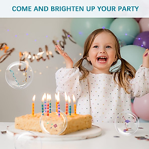 Ayfjovs Small Clear Balloons for Stuffing, 110 PCS 5 Inch Round Small BoBo Bubbles Balloons, Pre-Stretched Transparent Latex Free Balloons for Easter Baby Shower Wedding Birthday Mermaid Shark Party