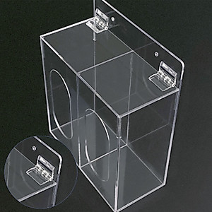 12 Pcs 35x25 mm Mini Transparent Acrylic Hinge Self-Adhesive Small Hinges Folding Hinge, Clear Plastic Hinges for Glass, Crafts, Aquarium Lid, Cabinet, Furniture, Display Stand