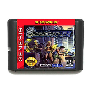 Shadow Run MD 16 bit Game Card For Sega Mega Drive For Genesis-PAL-E