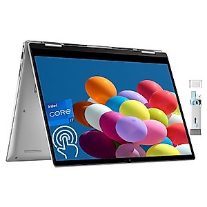 Dell Inspiron 2-in-1 Laptop 2023, 14" WUXGA Touchscreen, Intel Core i7-1355U (10-core), 16GB DDR5 RAM, 1TB SSD, Intel Iris Xe Graphics, Fingerprint Reader, Backlit Keyboard, Windows 11 Home