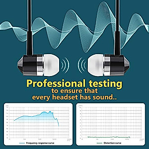 ZXFYE Earbud Headphones Bulk Wired Earphones Mixed Colors 10 Packs for iPhone Smartphone Computer Laptop MP3 School Classroom