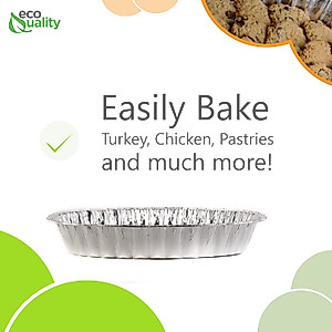 80 PACK - Disposable Durable Oval Roaster Pan - Turkey Roasting Pans Extra Large, Heavy-Duty Aluminum Foil | Deep, Oval Shape for Chicken, Meat, Brisket, Roasting, Baking | Recyclable | USA MADE