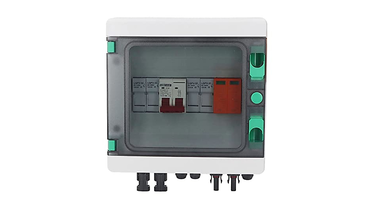 EBTOOLS 2 String Waterproof Solar Combiner Box