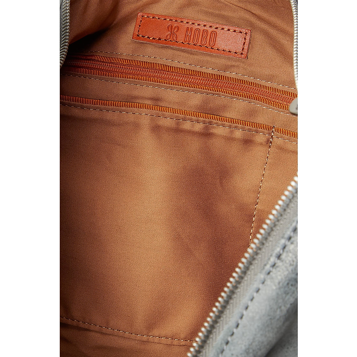 HOBO Paulette Handbag For Women - Premium Leather Construction With Two-Way Zipper Closure, Gorgeous and Stylish Handbag Grey One Size One Size