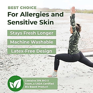 CleanPrene Ankle Brace- Sustainable, Biobased Support for Ankle- One Size, Fits Left or Right Foot,Green