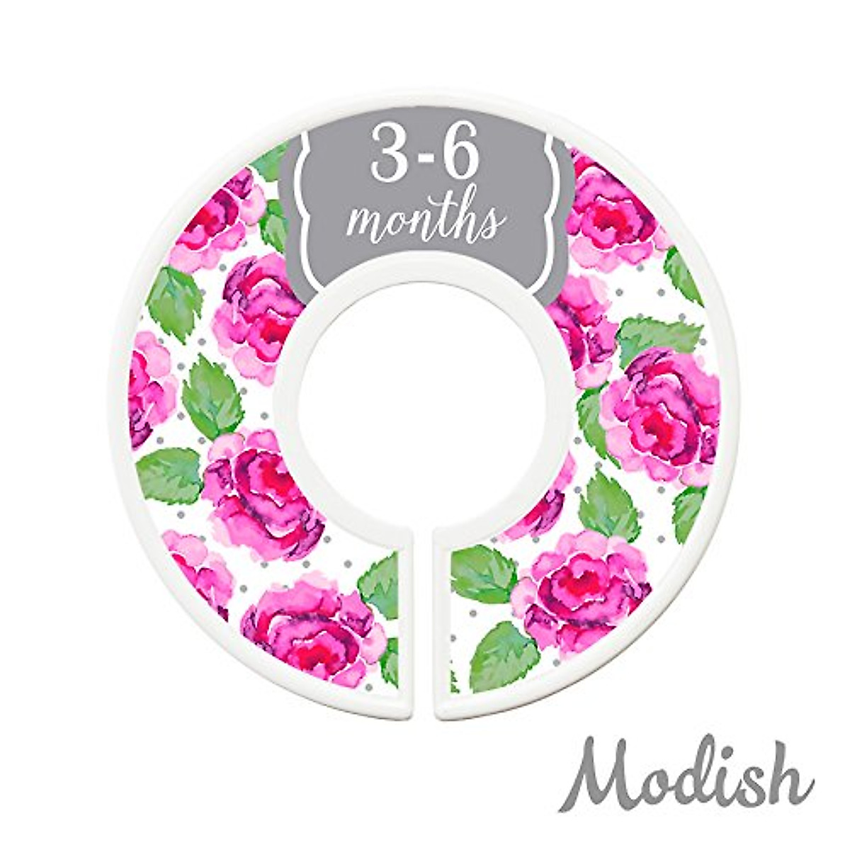 Modish Labels Baby Clothes Size Dividers, Baby Closet Organizers, Size Dividers, Baby Closet Organizers, Closet Dividers, Clothes Organizer, Nursery, Girl, Boho, Flowers, Roses, Dots (Baby)
