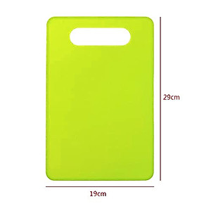 GULRUH Wood Cutting Boards for Kitchen, Foods Classification Kitchen Tools Multi-Function Non-Slip Portable Vegetable Board Cutting Boards Two-Sided Chopping Blocks (Color : Yellow)