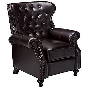Christopher Knight Home Walder Reconstituted Bycast Leather Recliner, Brown
