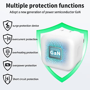 [Apple MFi Certified] iPhone Fast Charger, 35W Dual USB-C Power Adapter PD 3.0 Foldable Wall Charger with 6FT USB-C to Lighitning Cable for iPhone/iPad/AirPod,USB-C to C Cable for Samsung/Huawei/Pixel