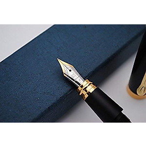 JINHAO 500 Fountain Pen F Nib (Blue Marbled)