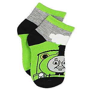 Thomas the Train & Friends Boys 6 pack Socks (Small (4-6), Thomas Grey/Multi)