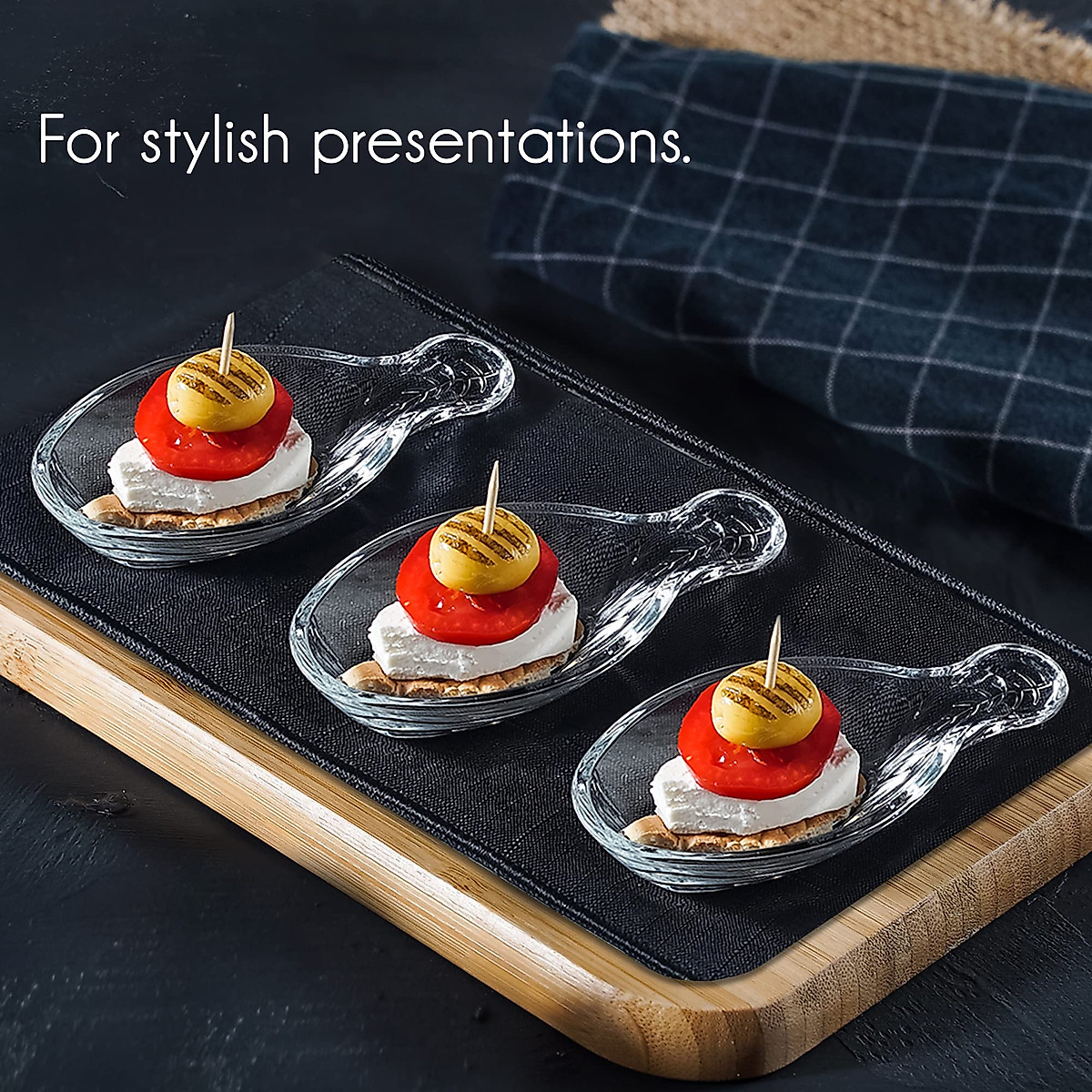 Crystalia Boutique Leaf Shape Glass Bowls Set for Kitchen Prep, Small Pinch Bowls, Clear Glass Cooking and Serving Bowls for Fruit, Sauce, Dipping and Candy Dishes, Mini Decorative Serveware Set of 6