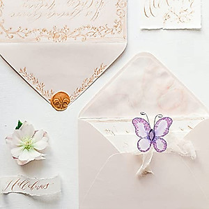 Sheer Mesh Wire Glitter Butterfly, Wedding Decorative Butterflies Decors with Gem, Craft Organza Butterflies for DIY Craft Wedding Home Decor, 50pcs