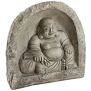 Design Toscano CS40170 Buddha Sanctuary Asian Garden Statue, Faux Stone Finish