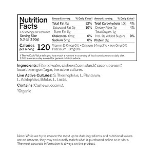 Forager Project Cashewmilk Yogurt, Unsweetened Plain, 24-Ounce