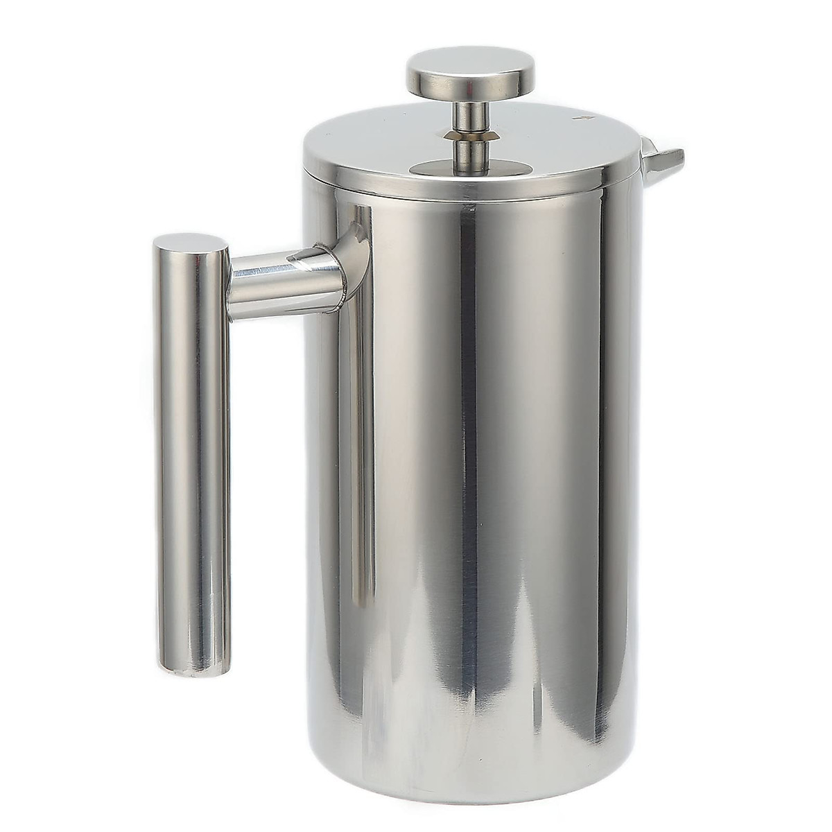 LJCM French Press Pot Coffee Pot Maker Milk Frother Stainless Steel Tea Maker Hand Pour 1000Ml Pressing Milk Frothing Machine Brewed Coffee Cafe Pot Brewing Coffee French Presses