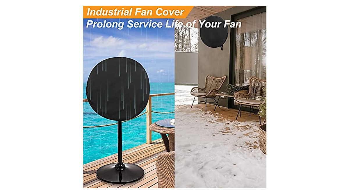 Heavy Duty Waterproof Industrial Fan Cover for 24-Inch Fans