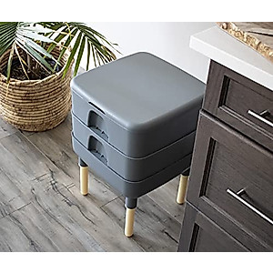 FCMP Outdoor - The Essential Living Composter, 2-Tray Worm Composter, Grey