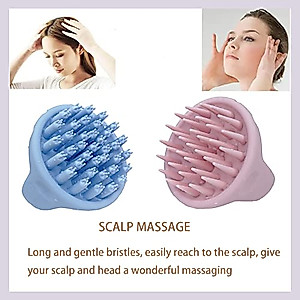 jadefun 100% Silicon Manual Scalp Massager Exfoliator Waterproof Head Scrubber Shampoo Brush for Shower Soft and Gentle for Men Women Boys Girls Kids