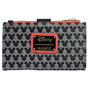 Loungefly Disney Mickey Mouse Faux Leather Wallet Snap Flap Clutch