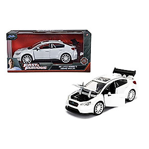 Jada Toys Fast & Furious 1:24 Mr. Little Nobody's Subaru WRX STI Die-cast Car, Toys for Kids and Adults, White (98296)