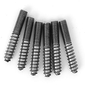 Wallace Flynn Leg Daddy M10 x 1.5 Metric Hanger Bolts for Wooden Sofa Legs, Set of 6