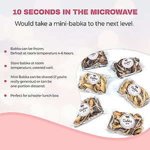 Babka ATX Handmade Mini Babkas- 2 Pecan, 3 Cinnamon & 3 Dark Chocolate - Authentic Holiday Babka Cakes for Delivery -Soft Traditional Jewish Cake with Delicious Fillings - No Preservatives - Made Fresh in Austin, TX [8 Pack]