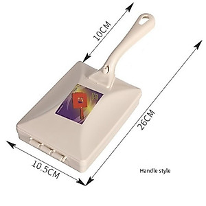 Srutueo 4 Pcs Carpet Crumbs Table Brush Handheld Double Roller Sweepers for Home Bedroom Office Carpet Debris