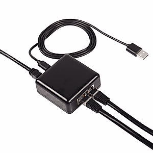 SinLoon RJ45 Network Splitter Adapter Gigabit,1000Mbps Ethernet Cable Splitter 1 to 2, RJ45 Network Extension Connector,Two Devices Share The Internet at The Same Time(Gigabit 1 to 2)