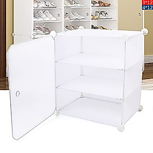 72 Pairs Shoes Organizer Cabinet Shoe Container Storage Box Shoe Rack Box Stackable Sneaker Display Box, 12 Tier Shoe Box Plastic Stackable Shoe Storage Bins Space Saving Sneaker Storage Box