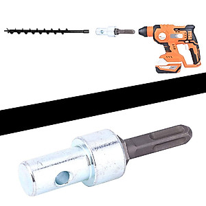 Power Drill Adapter, Square 4 Pits Drill Bit Adapter Earth Auger Adapter Fits Drive Hammer Drill for Electric Hammer to Earth Auger Connector Tool