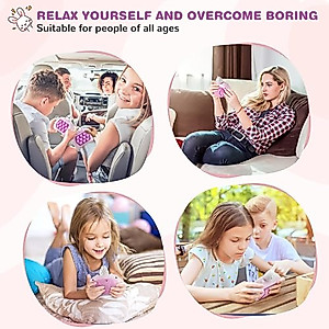 Ideashop Pop Fidget Game for Kids Adult, Handheld Quick Push Bubble Toy Light Up Game, 4 Modes, More Challenging Travel Portable Puzzle Game Machine, for Kids Birthday Gift (Rabbit)