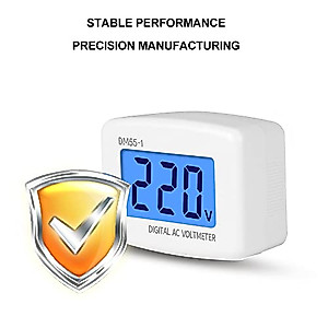 Diyeeni 1Pcs Plugin LCD Digital AC 80300V Voltmeter DM551 110V/220V Household Electrical Instruments Voltage Testers for US Plug
