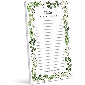 Bliss Collections to Do List Notepad, Greenery, Magnetic Weekly and Daily Planner for Organizing and Tracking Grocery Lists, Appointments, Ideas, Reminders, Priorities and Notes, 4.5"x7" (50 Sheets)